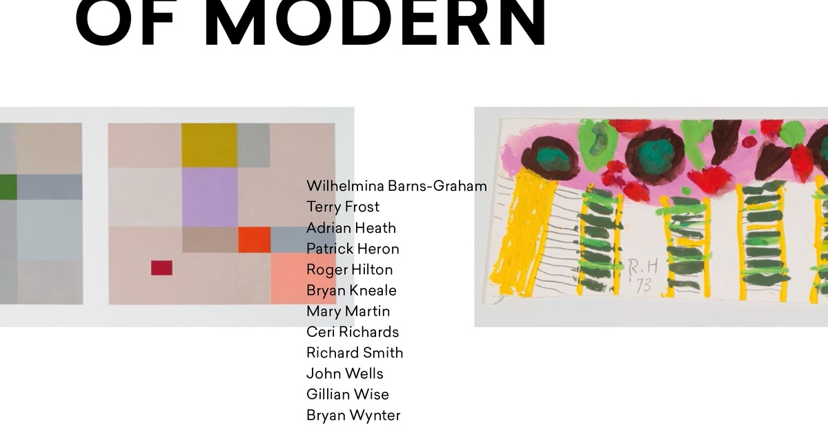 MODERN! THE VITALITY AND THE VARIETY OF BRITISH MODERN ART BY MEL ...